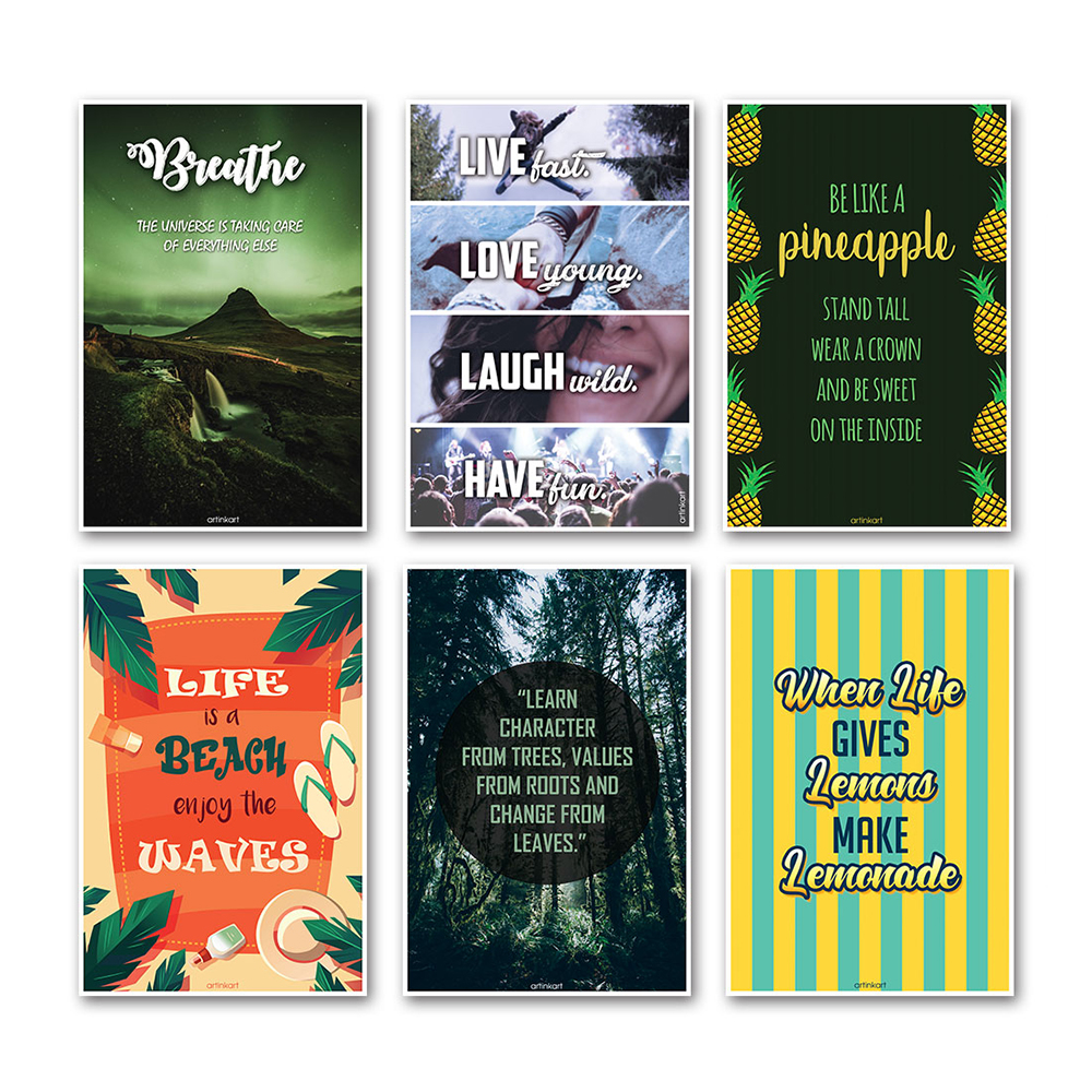 Inspirational Quotes Poster Combo - ArtinKart